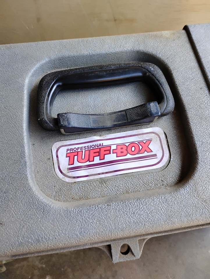 Contico Tuff Box Gray 20 inch Plastic Tool Box with Tray Vintage | eBay