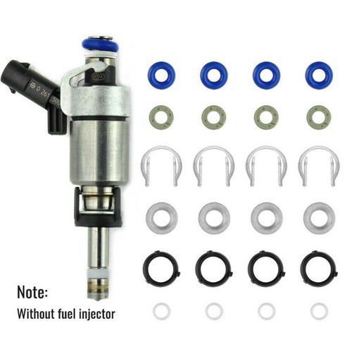 4X Fuel Injector O-ring Seals Repair Kits For AUDI A3 A4 A5 A7 VW Jetta ...