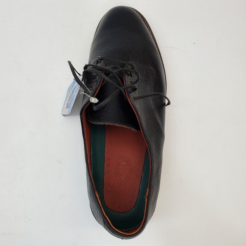 NOS HS TRASK Dri-Lex Bison Leather Plain Toe Blucher Derby Shoes Mens ...