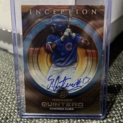 2022 BOWMAN INCEPTION RONNIER QUINTERO ORANGE ON CARD AUTO 24/25 ...