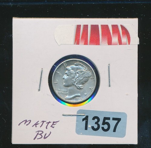 MERCURY SILVER DIME - 1939-P - MATTE BU - #1357 | eBay