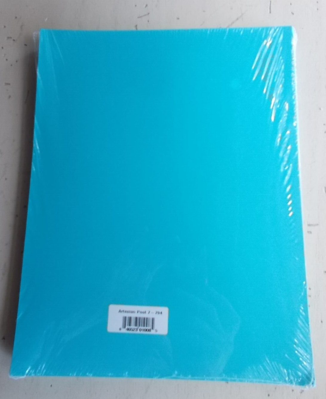 Pack of 50 Bazzill Artesian Pool 8.5 x 11 Blue Textured Cardstock Paper ...