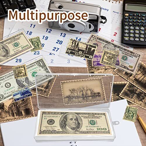 100 Pcs Paper Money Sleeves Protector Bag Dollar Bill Holder Storage ...