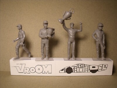 1/43 DRIVER FIGURES O SCALE FOR RACE CARS SET 144 BY VROOM SPARK 1/43 ...