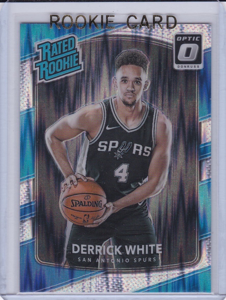 DERRICK WHITE ROOKIE CARD Celtics 2017 Optic Basketball RARE SHOCK ...
