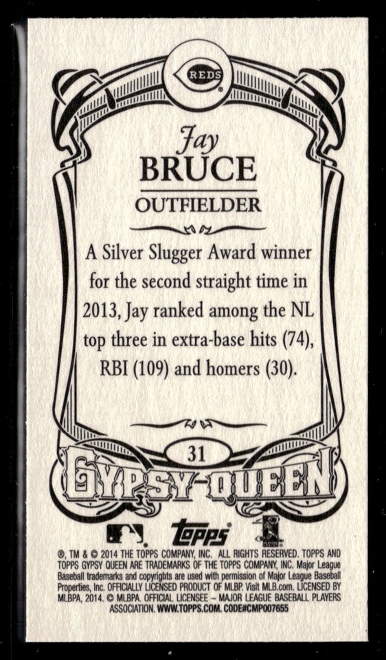 2014 Topps Gypsy Queen #31 Jay Bruce Mini Cincinnati Reds | eBay