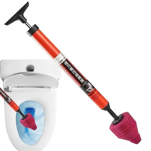 Heavy Duty High Pressure Toilet Unblock Plunger Clog Drain Buster ...