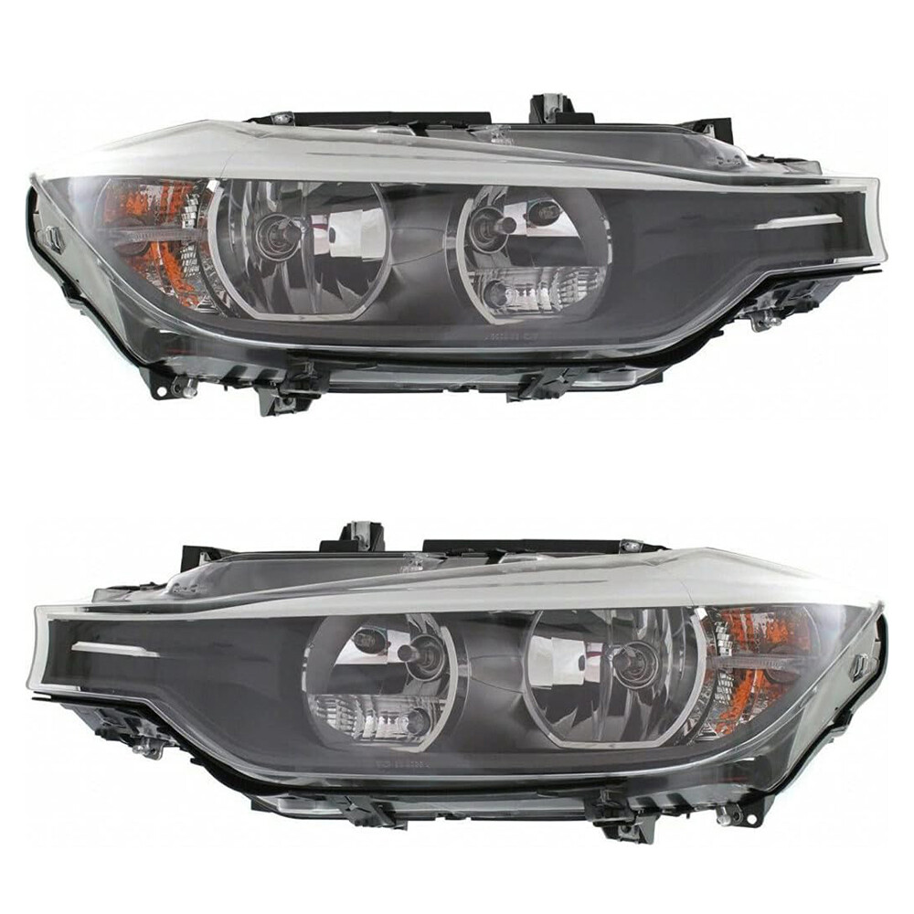 PAIR OF HEADLIGHTS FITS BMW 320I 328D BASE SEDAN 2014 2015 BY 63-11-7 ...