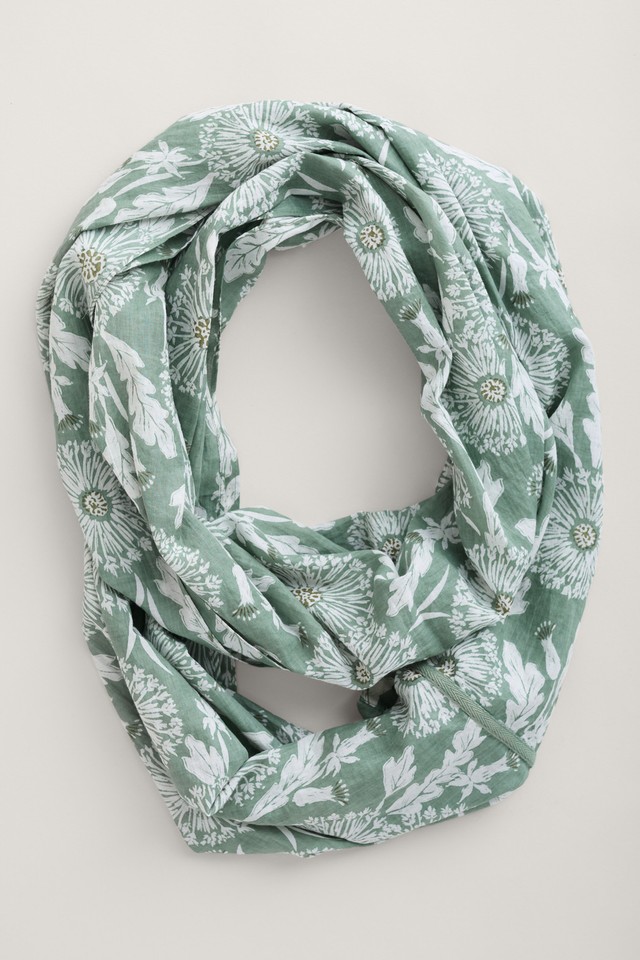 Seasalt Women's Scarf - green New Everyday Circle Scarf - Dandelion ...