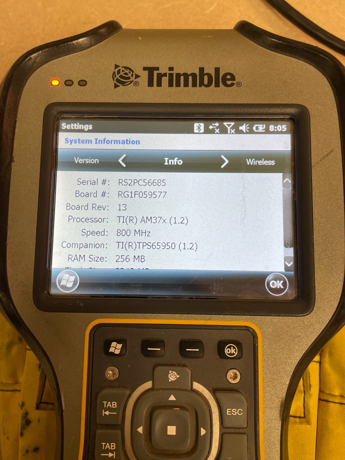 Trimble TSC3 Survey Data Collector / Controller Robotic Total Station ...