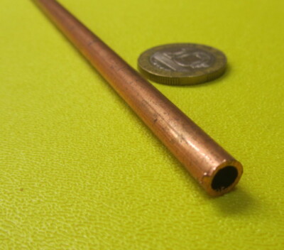 122 Copper Tube, 1/4" OD x .186" ID x .032" Wall x 3 Ft Length, 2 Units ...