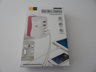 Case Logic Universal Quad Wall Charger 4.9Amp 24.5 Watts New | eBay