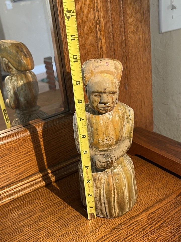 Antique Maritime Folk Art Carved Wood Figurehead | eBay
