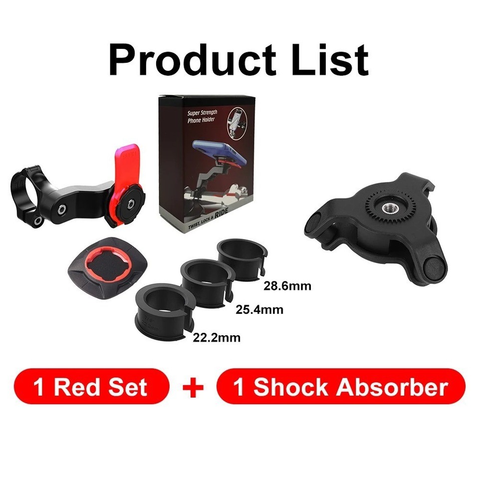 QUAD-LOCK 360° Rotatable Bike - Motorcycle Phone Holder Stand Secure ...
