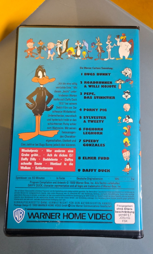 VHS Warner Brothers - Warner Cartoons - 9 - Duffy Duck | eBay.de