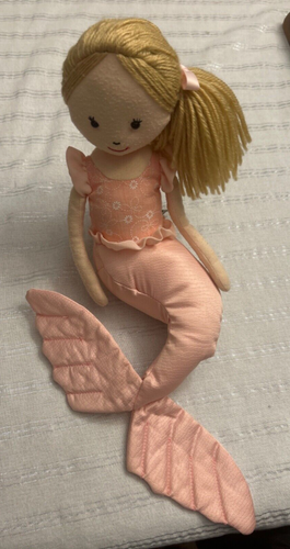 14" Jellycat London Shellbelle Millie The Pink Mermaid Bean Plush Doll ...