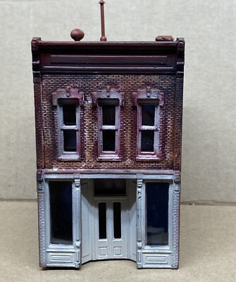 HO Scale Brick 2 Story Law Office / Apartment Building Custom Built ...