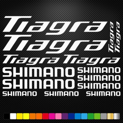 SHIMANO TIAGRA KIT Vinyl Decals Stickers Sheet Bike Frame Cycle Cycling ...