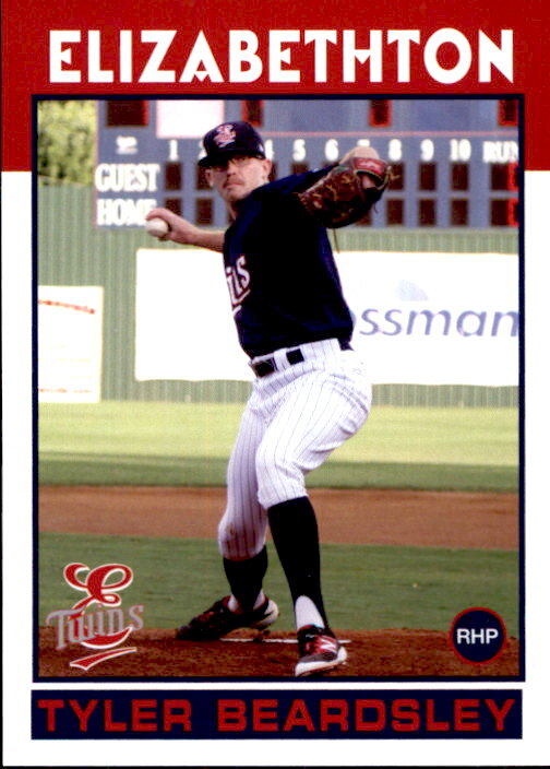 2016 Elizabethton Twins Grandstand #1 Tyler Beardsley Tehachapi ...