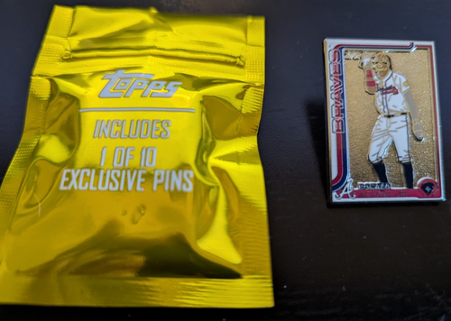 2025 Topps Series 1 Super Box Enamel Collectors Pin Ronald Acuna Jr ...