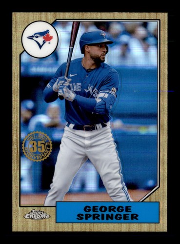 2022 Topps Chrome 1987 Baseball #87BC-8 George Springer Toronto Blue ...