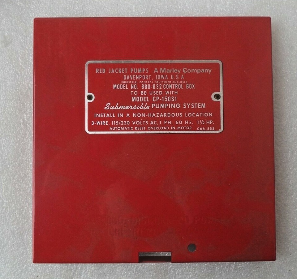 Red Jacket Pumps Control Box pn 880-032 | eBay
