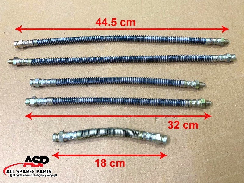 A1460-K Brake Hose Kit BIG Fits Willys MB GPW CJ2A CJ3A CJ3B M38 M38A1 ...