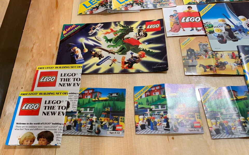 (18) Vintage Early 1980's Lego Legoland Brochure Catalog Lot + | eBay