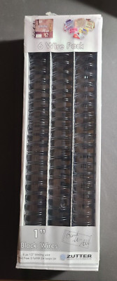 Zutter W1-2654 Bind-It-All Owire 1" 6/Pkg-Black SEALED | eBay