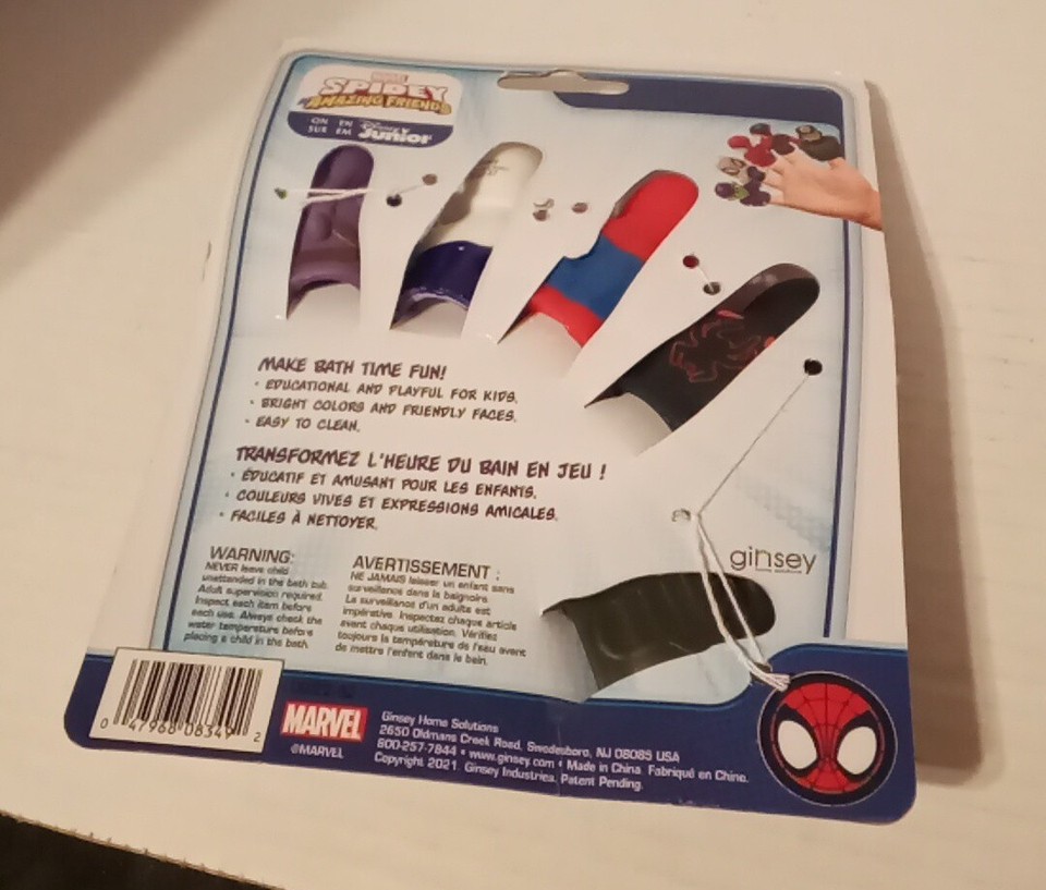 Disney Junior Marvel Spidey & Friends Bath Finger Puppets | eBay