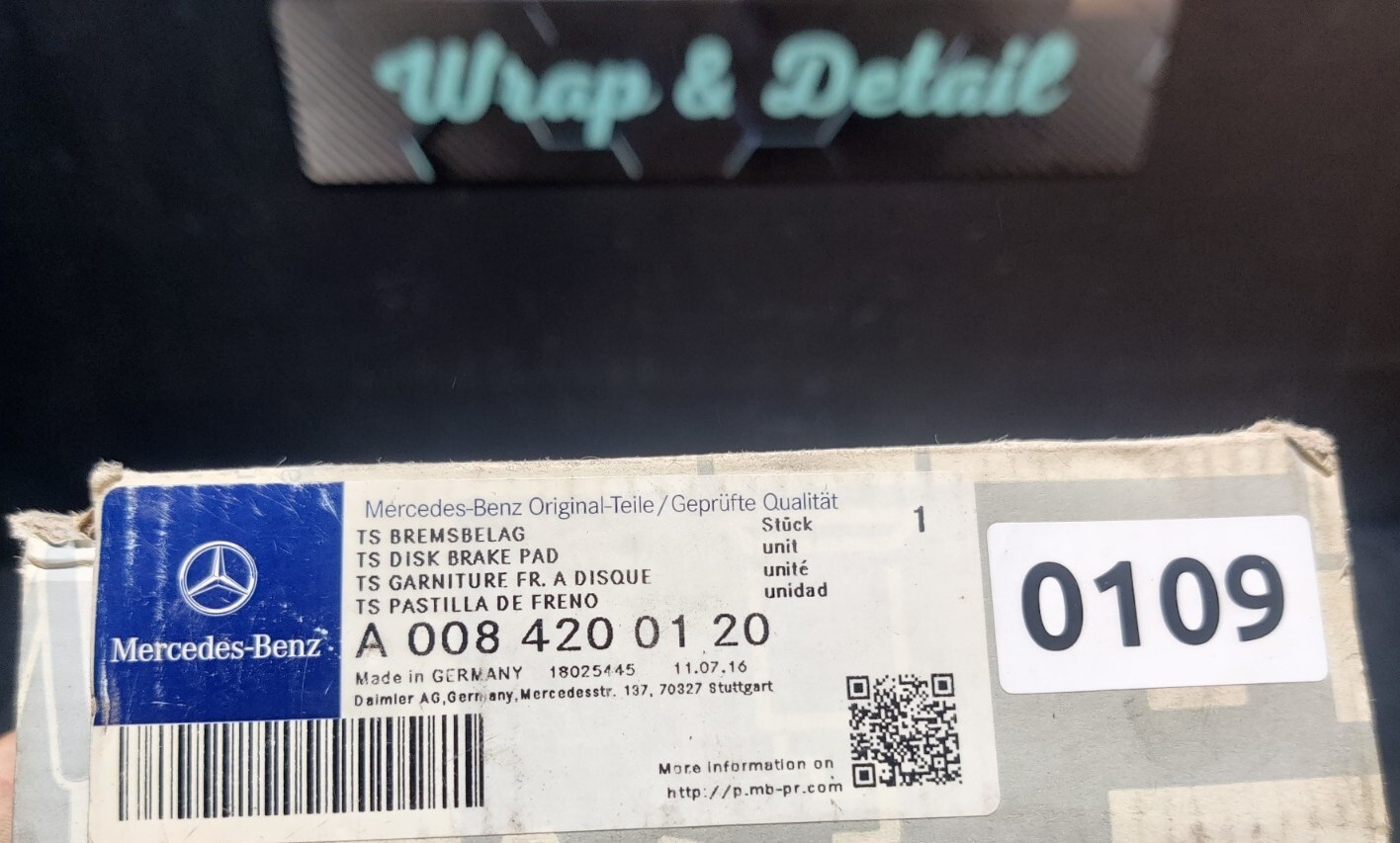 Plaquettes freins avant origine Mercedes-Benz Classe S W222 A0084200120 ...