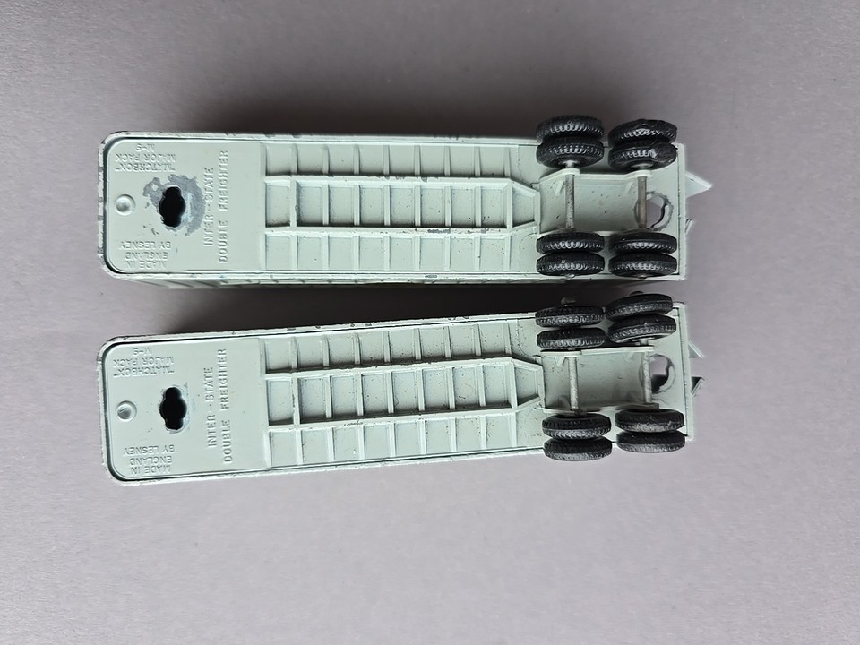2x Matchbox Lesney Major-Pack M9 Inter State Double Freighter Cooper ...