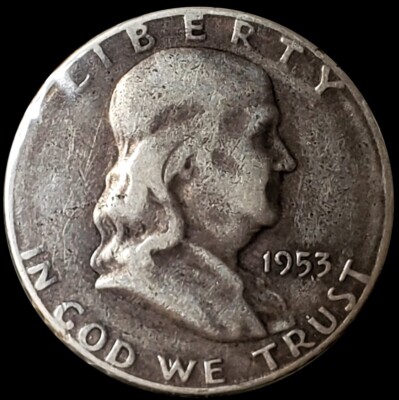 1953 S US Franklin Half Dollar 50 Cents .900 Silver Coin # 0321 | eBay