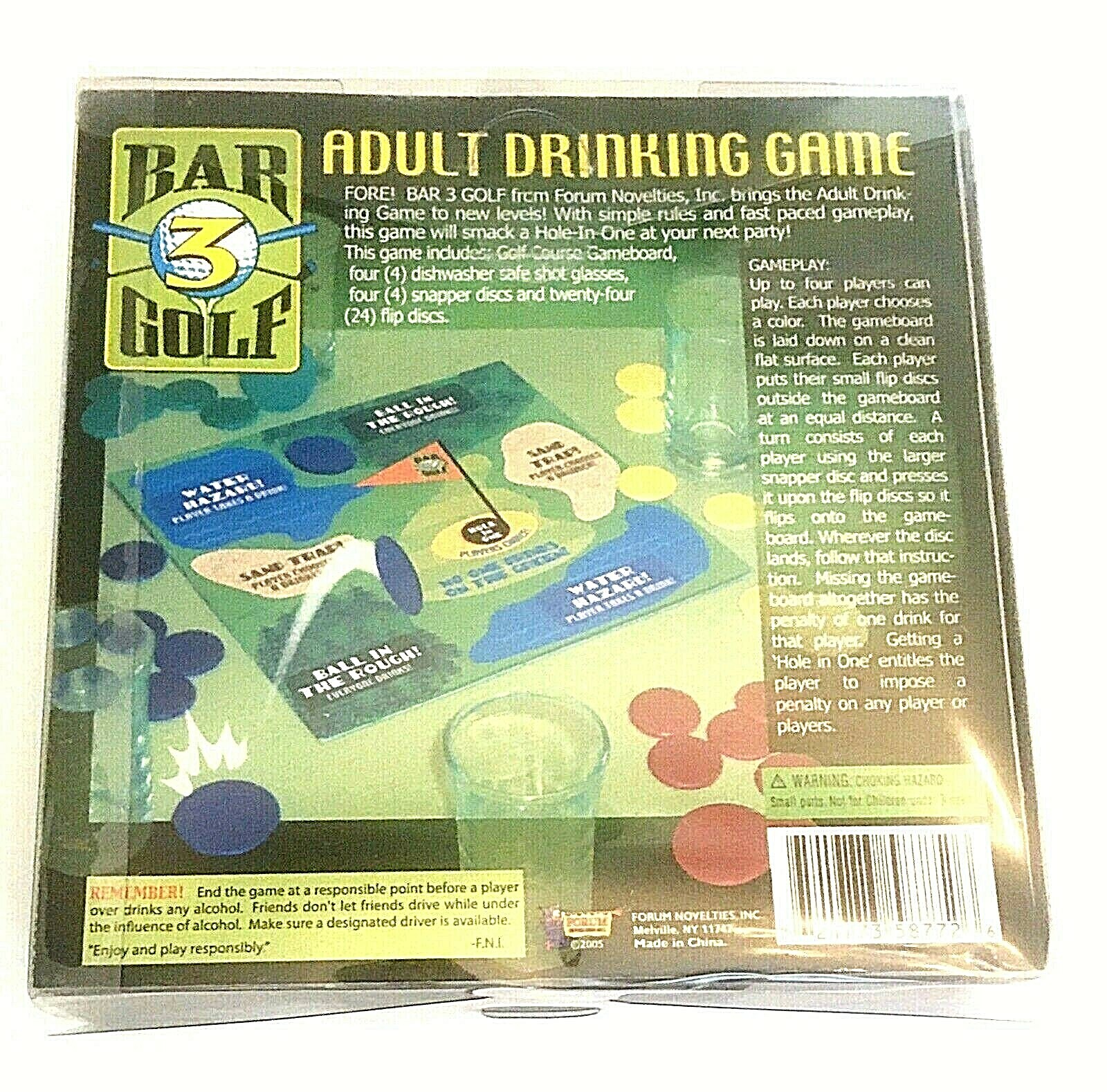 Golf Drinking Game Bar Golf Funny Adult Gift Disk Flipping Shot Game ...
