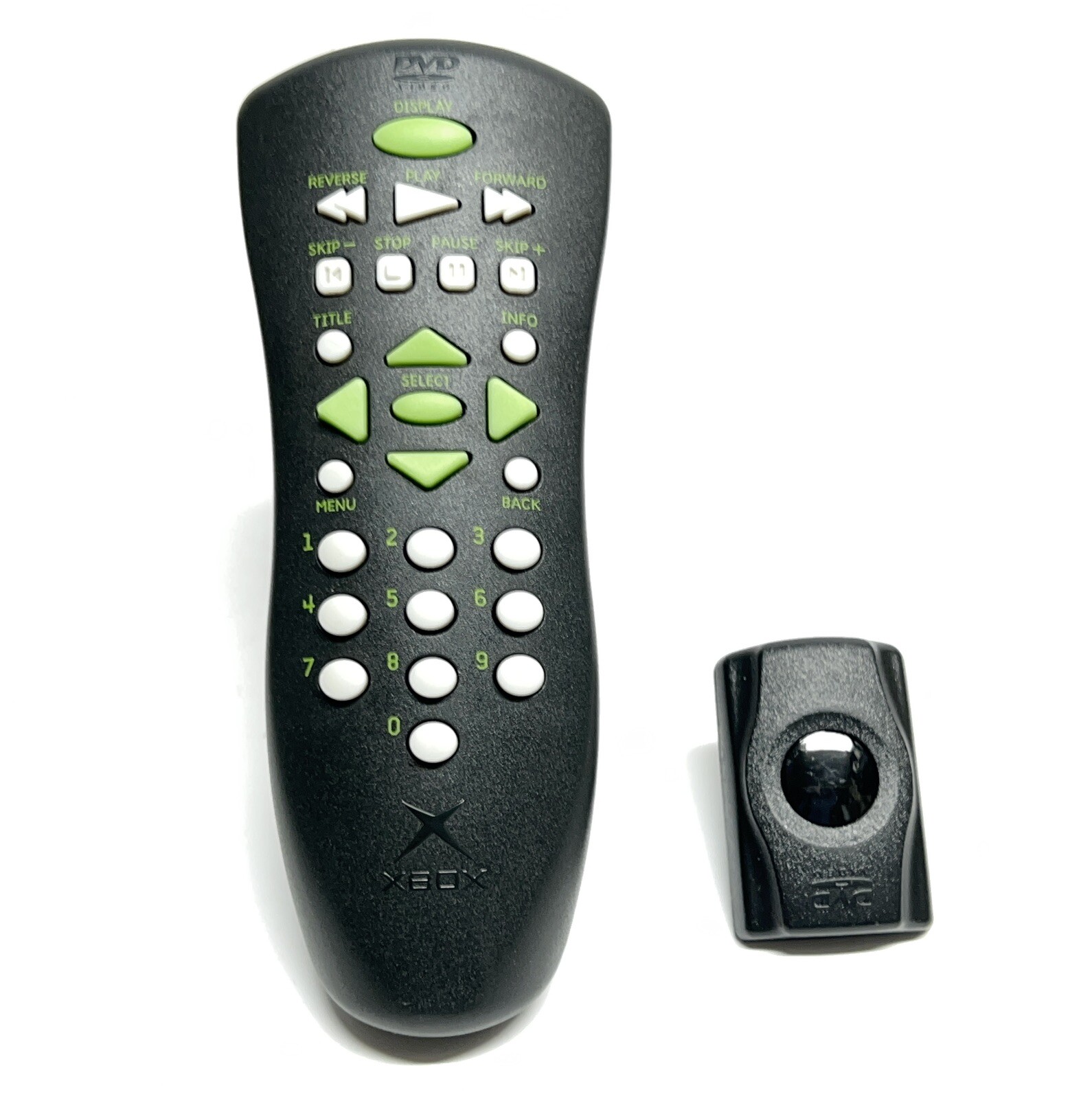 Original Microsoft Xbox DVD Movie Playback Media Kit Remote & Receiver ...