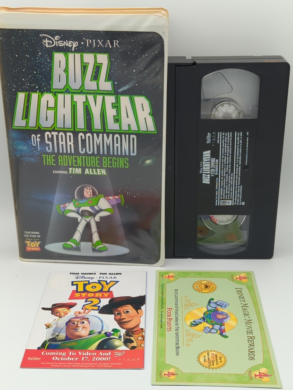 Disney Pixar Buzz Lightyear of Star Command VHS Adventure Begins Video ...