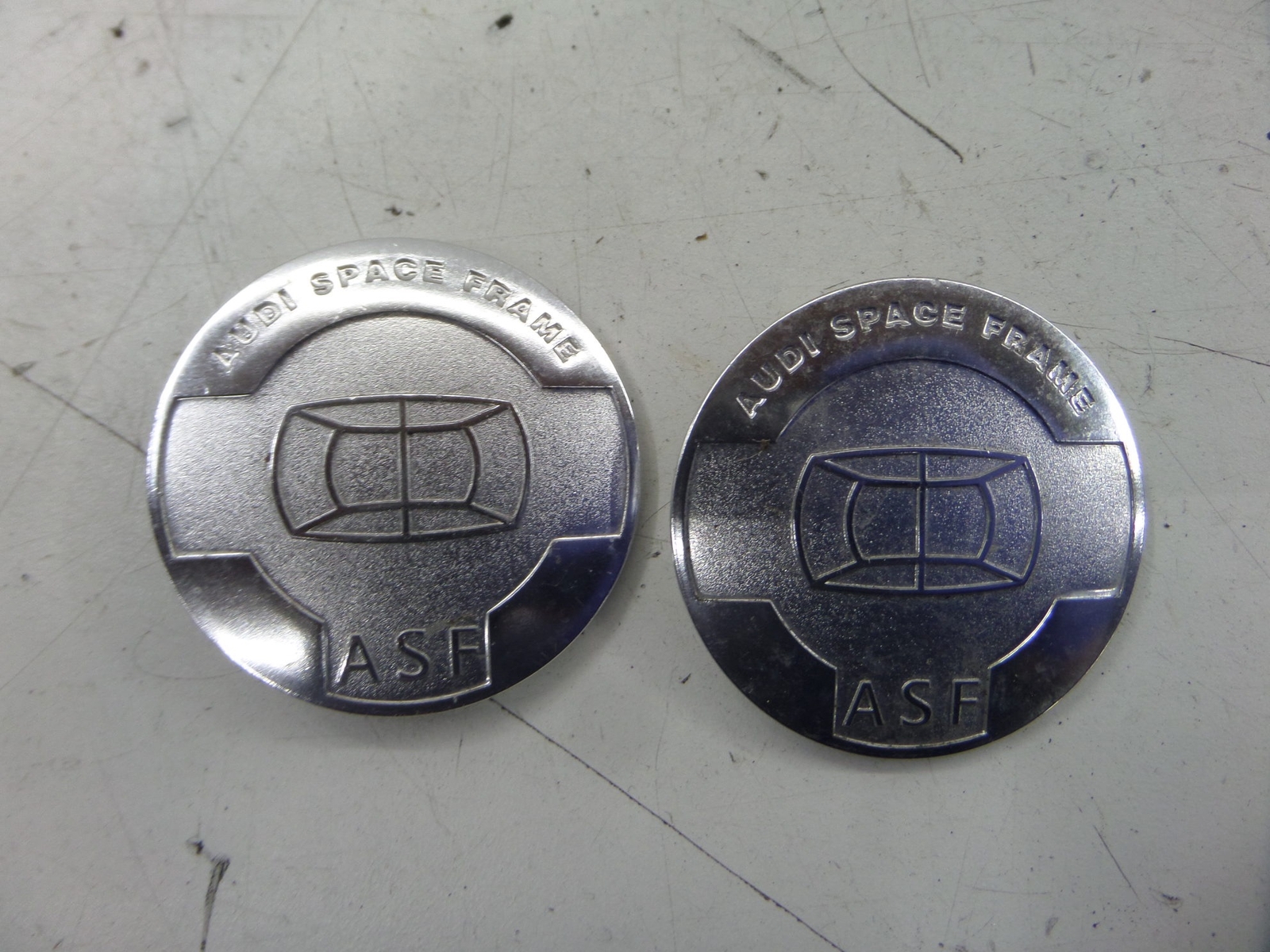 Audi A8 Space Frame Aluminum Emblem D2 4D 97-99 OEM 4D0 854 519 | eBay