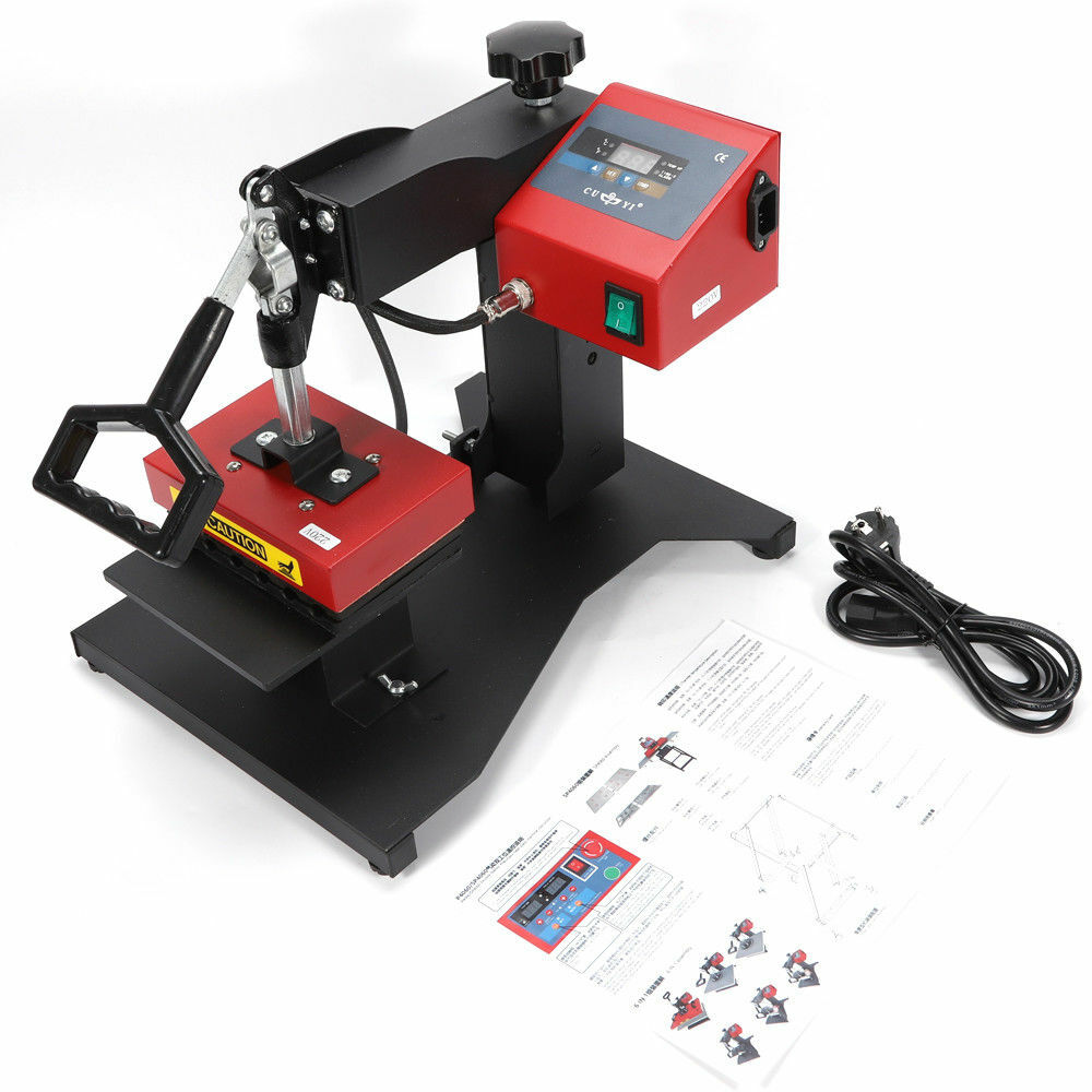 110V 6Pcs Station Digital Pen Heat Press Machine LOGO Sublimation Print ...