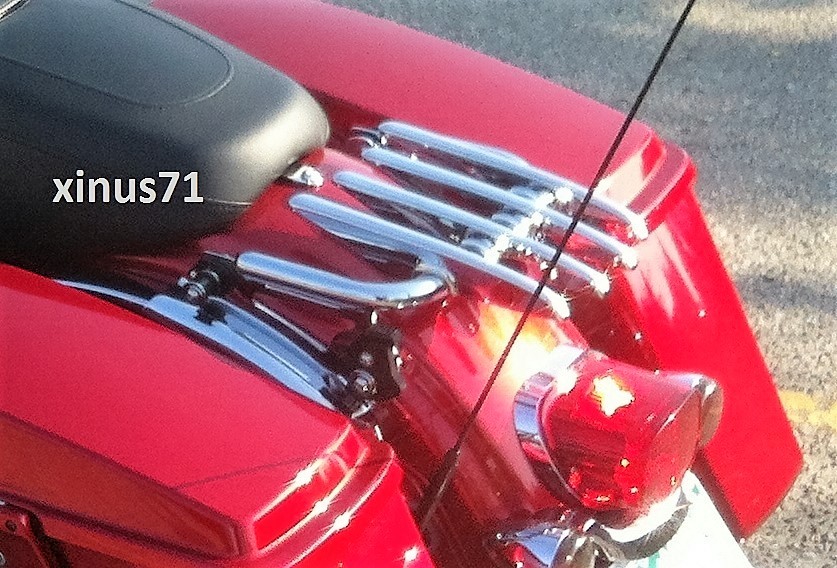 Detachable Stealth Luggage Rack For Harley Touring Road King Electra ...
