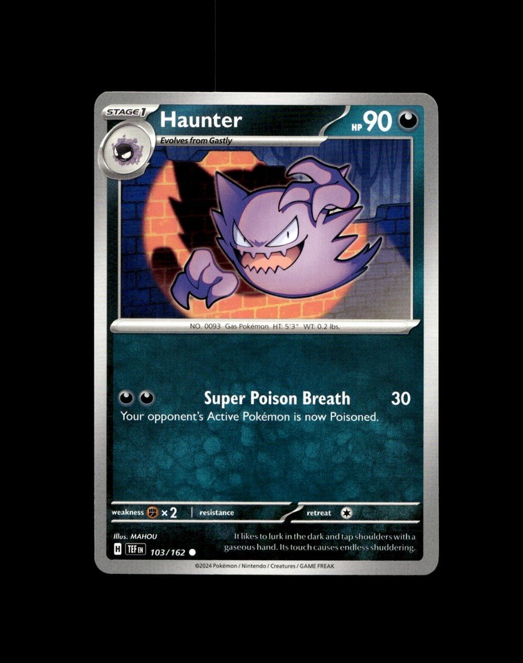 Gastly Haunter Gengar Pokemon Card! Holo/Reverse Holo EX VMAX V GX Rare ...