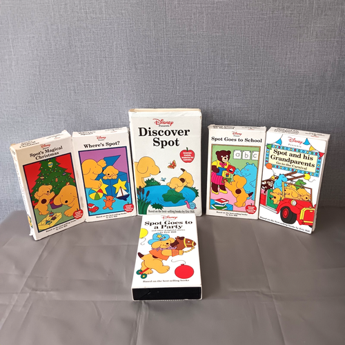 Disney Presents Spot VHS Tape Lot of 6 Kids Cartoon Eric Hill ...