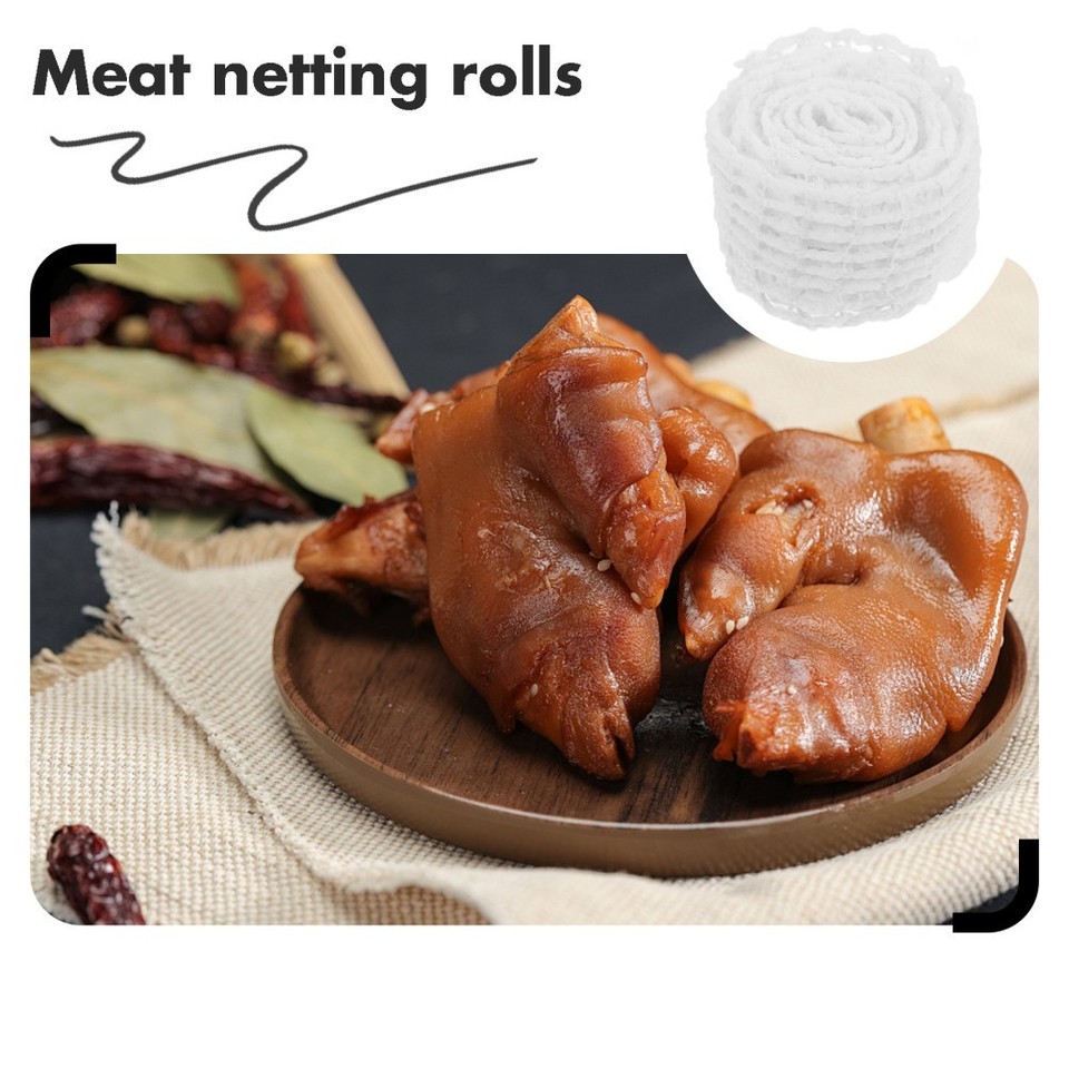 6 Rolls Cotton Elastic Meat Netting Roll Ham Sock Sausage Net for ...
