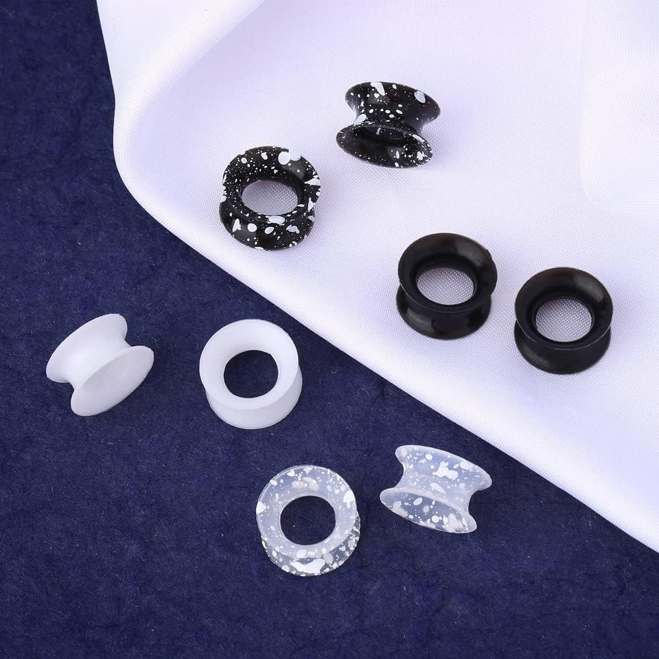 OUFER 8PCS Silicone Ear Gauges Flexible Tunnels Plugs 7/16(11mm) | eBay