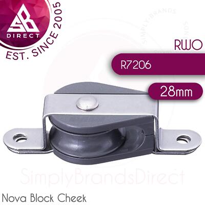 RWO R7206 28mm Nova Block Cheek│For Control Lines on Dinghies to Yachts ...