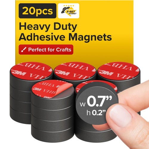 Strong Magnets with Adhesive Backing - Round Heavy Duty Adhesive Magnet ...