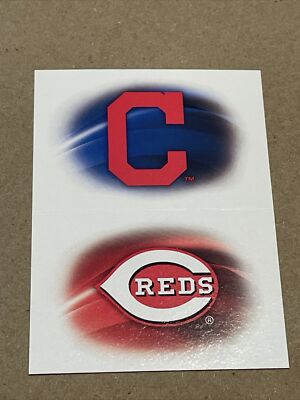 2015 Topps Album Stickers Cincinnati Reds Logo Cleveland Logo #141-155 ...
