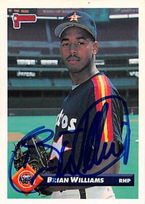 Brian Williams autographed Baseball Card (Houston Astros) 1993 Donruss ...