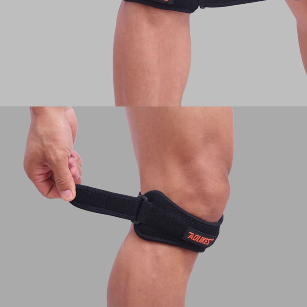 Black Blue Red Patella Knee Strap Adjustable Knee Pads New Knee Guard ...