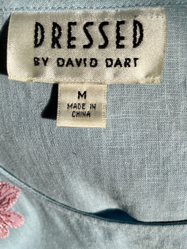 NWT DRESSED by David Dart Tank Blouse MEDIUM Multicolor Floral ...