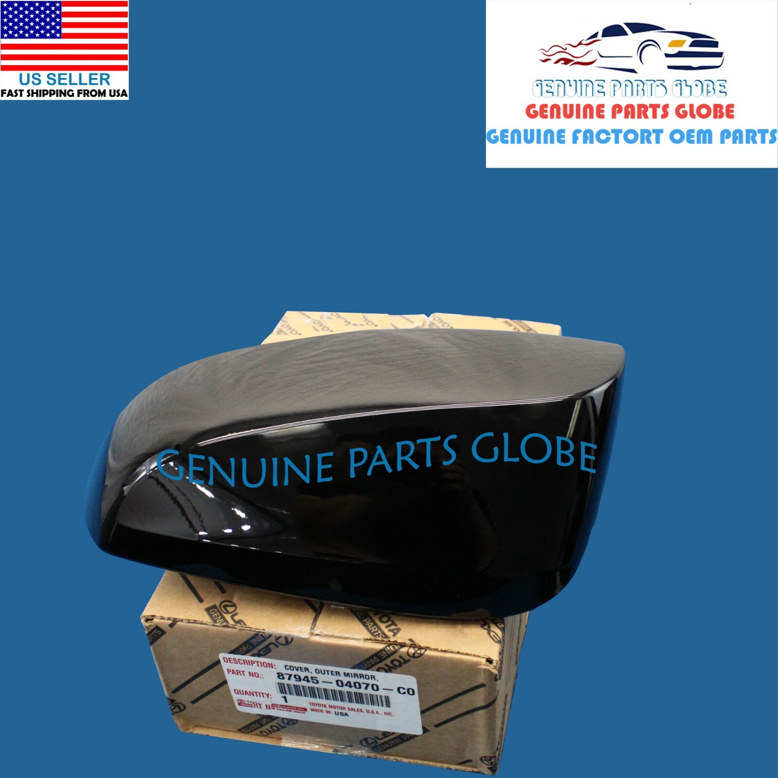 GENUINE OEM TOYOTA 16-19 TACOMA LEFT BLACK OUTER MIRROR COVER 87945 ...